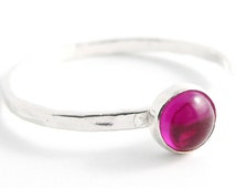Unique ruby cabochon ring related items | Etsy