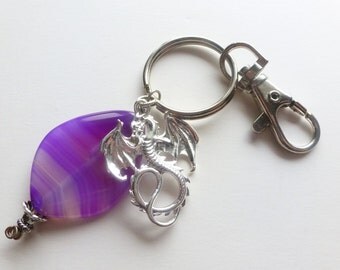 Stone key chain | Etsy