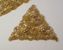 Unique triangular beads related items | Etsy