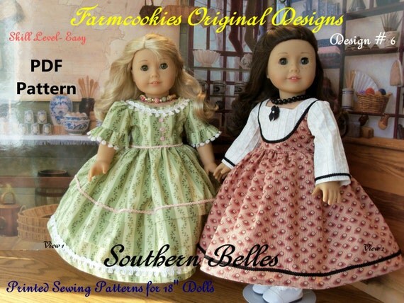 Pdf Sewing Pattern For American Girl Marie Grace Or Cecile