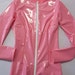 S Coral Pink PVC catsuit w/ 36 zipper from by ArtificeClothing