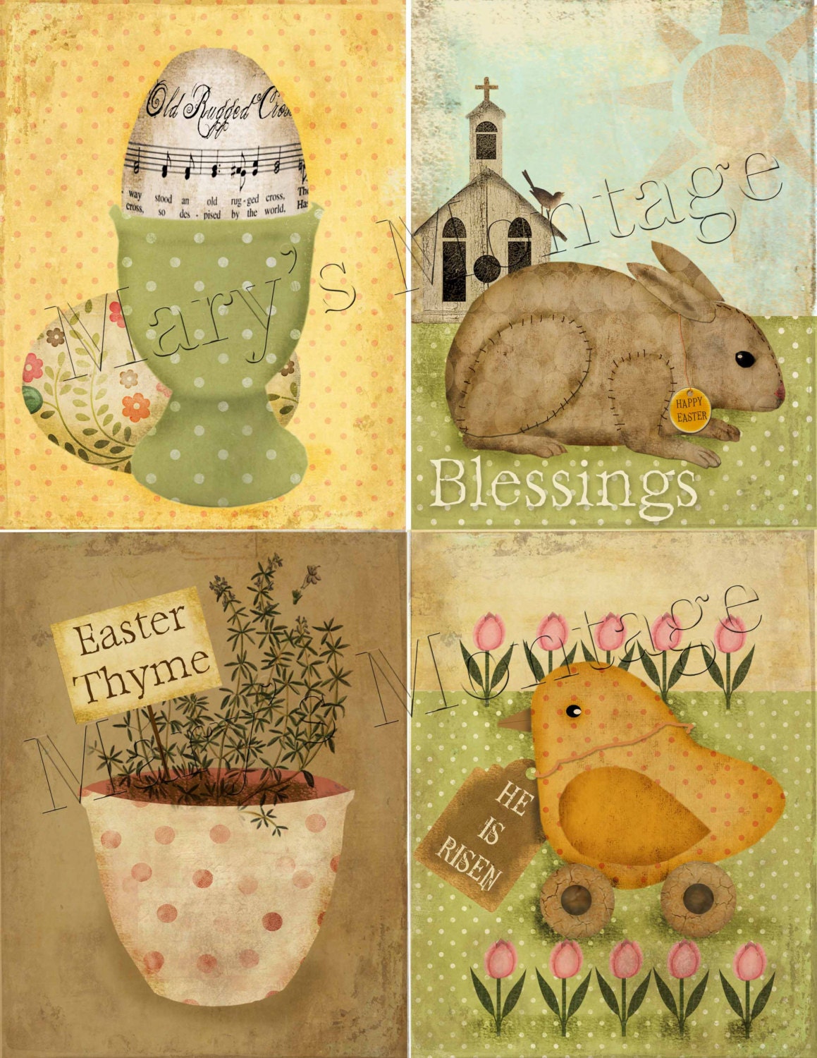 Christian Easter card making sheet Download Print