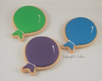 Popular items for balloon cookies on Etsy