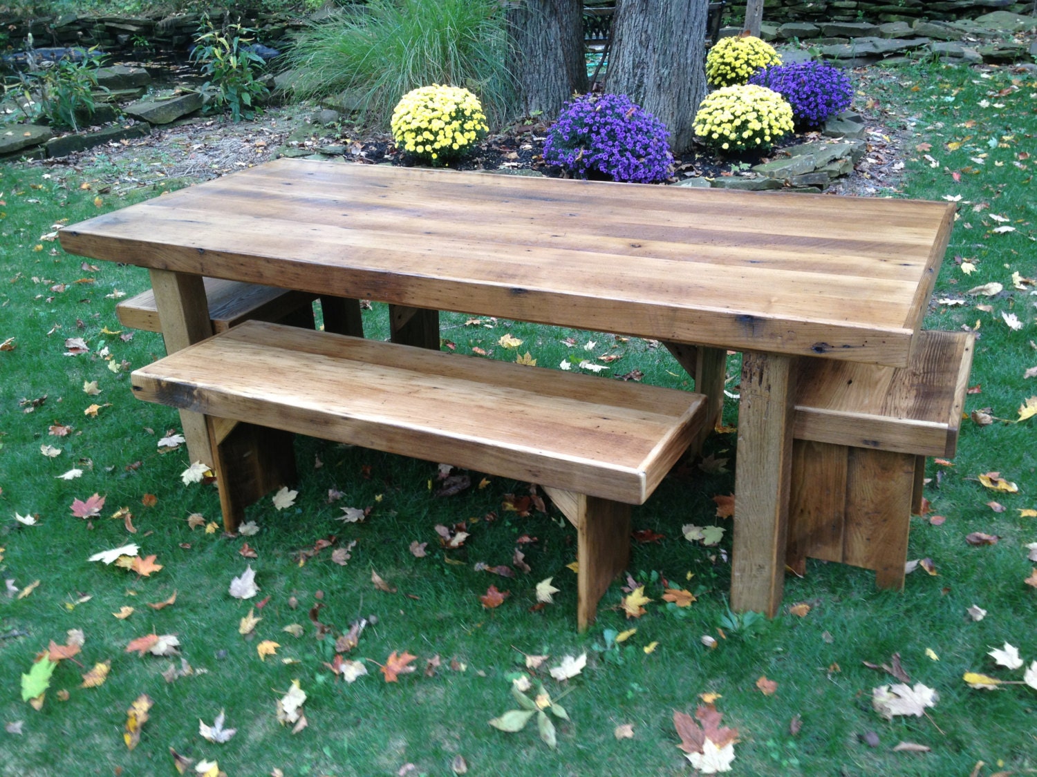 Reclaimed Chestnut Table Set