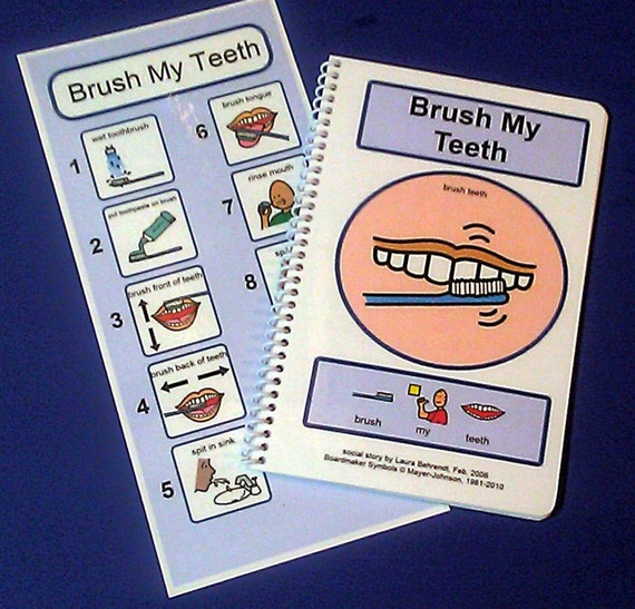 Brush My Teeth PECS Autism Social Skills Story by TheAutismShop