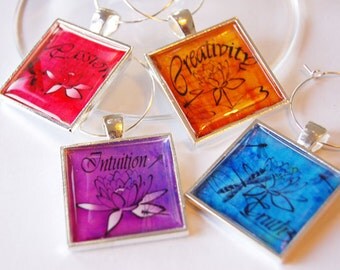 Book Club Wine Charms Wine Glass Charms book club silver