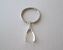 Popular items for wishbone keychain on Etsy