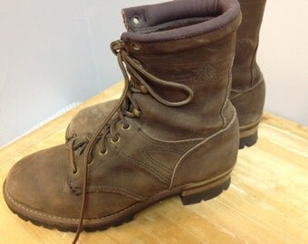 Popular items for logging boots on Etsy