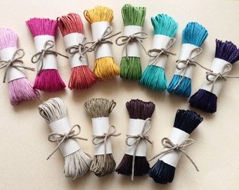 Wax string bracelet | Etsy