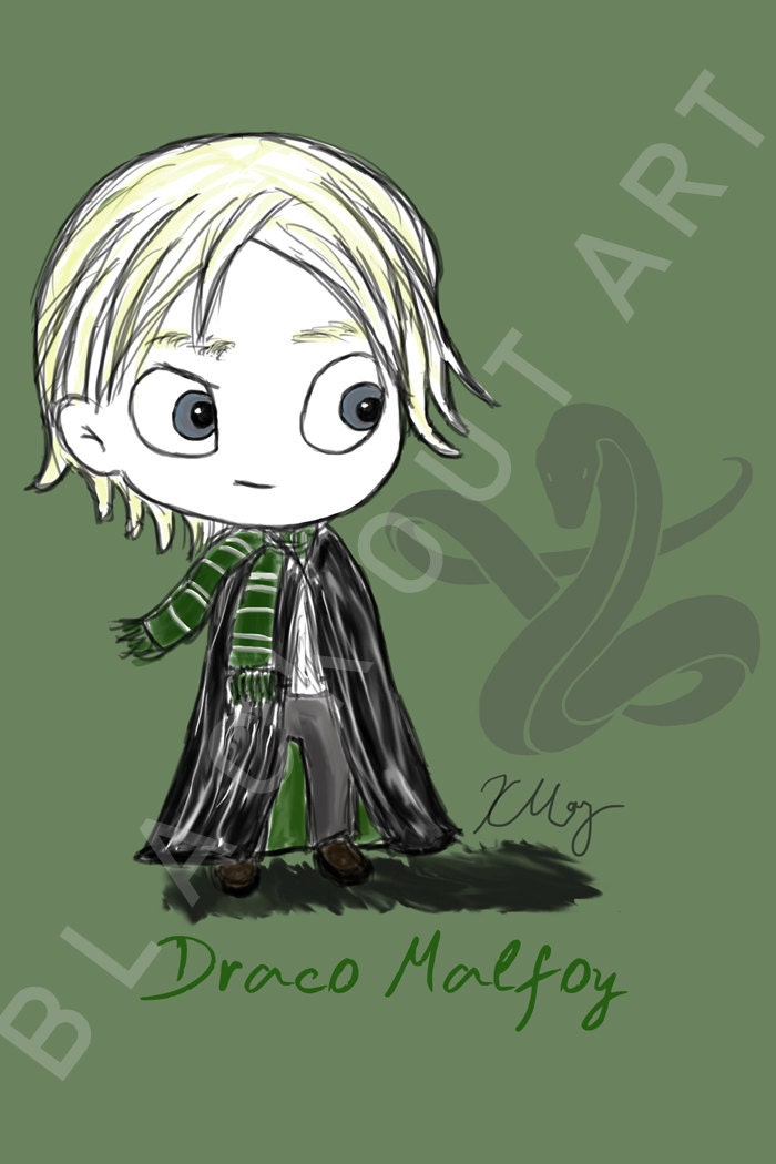 Chibi Draco Malfoy: Art Print 4x6