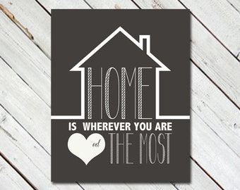 Items similar to Home is With You Print Blue Edition on Etsy