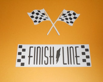 Unique finish line flags related items | Etsy
