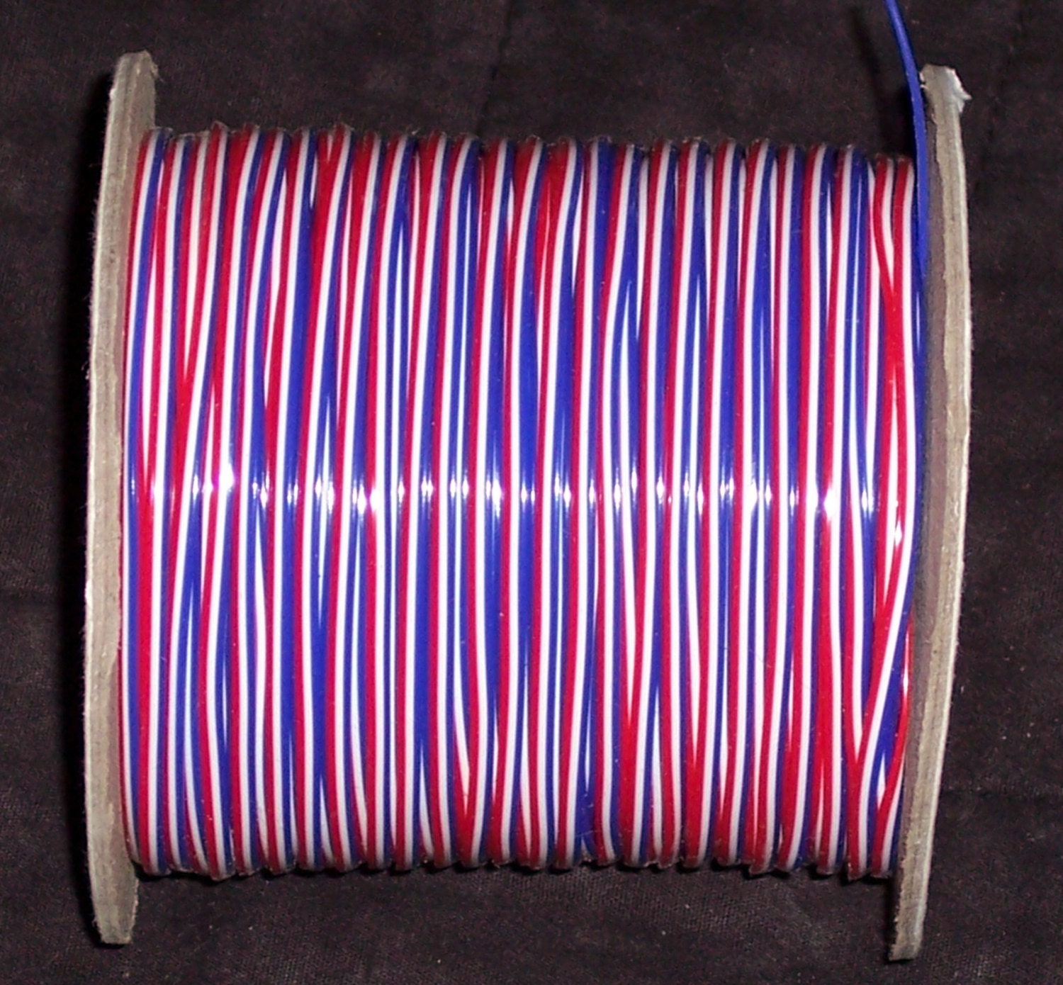 Rexlace plastic lacing red white & blue100 yd