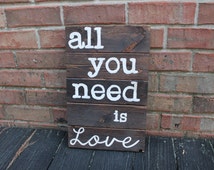 Popular items for love is all you need on Etsy