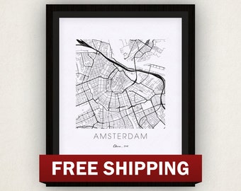 Popular items for amsterdam map on Etsy