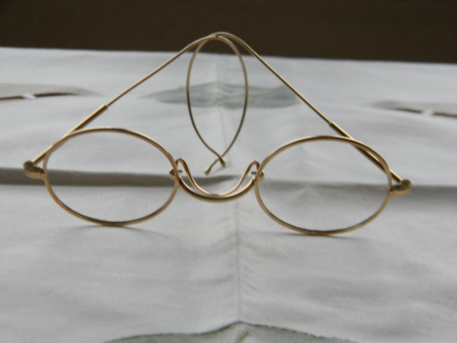 Vintage Very RARE Antique W O Spectacles Glasses Britain 10 carat Gold ...