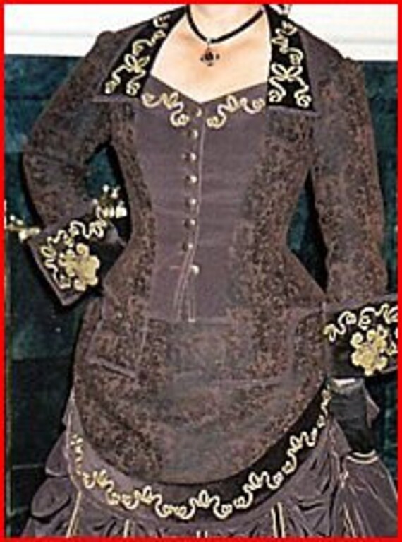 TV405 1872 Vest Basque Bodice Sewing Pattern by Truly