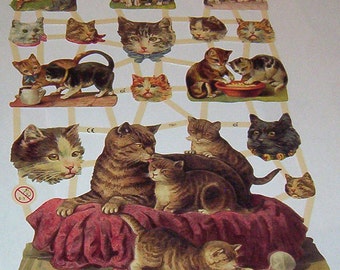 Decoupage cat | Etsy