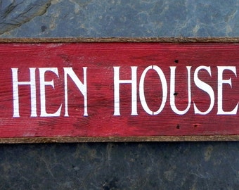 Hen house sign | Etsy