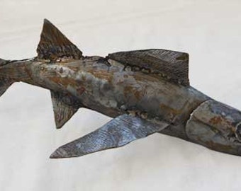 Popular items for metal fish sculpture on Etsy