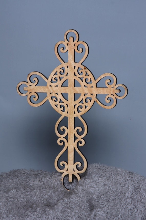 Items similar to Christian Faith Religious Wood Scroll Cross on Etsy
