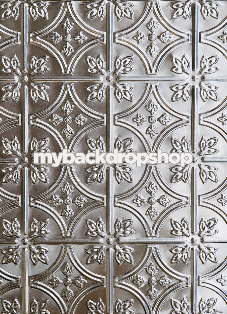 5ft x 7ft Silver Tin Ceiling Photography by MyBackdropShop on Etsy
