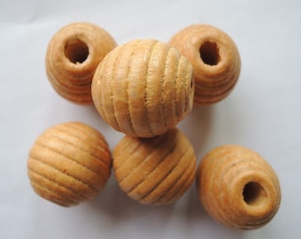 50 Pcs brown 14X8mm Half ball Wood Bead W928 by TownletBead