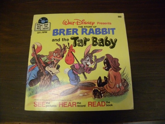 Brer rabbit and the tar baby Disneyland record & book 363 33