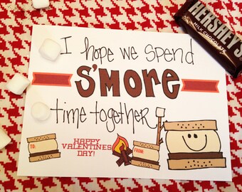 Popular items for smores valentine on Etsy