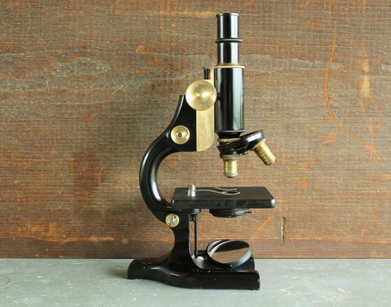 Vintage Brass Spencer Laboratory Microscope