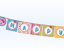 Unique rainbow birthday banner related items | Etsy