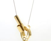 Items similar to Brass Necklace Statement Necklace Sterling Silver ...