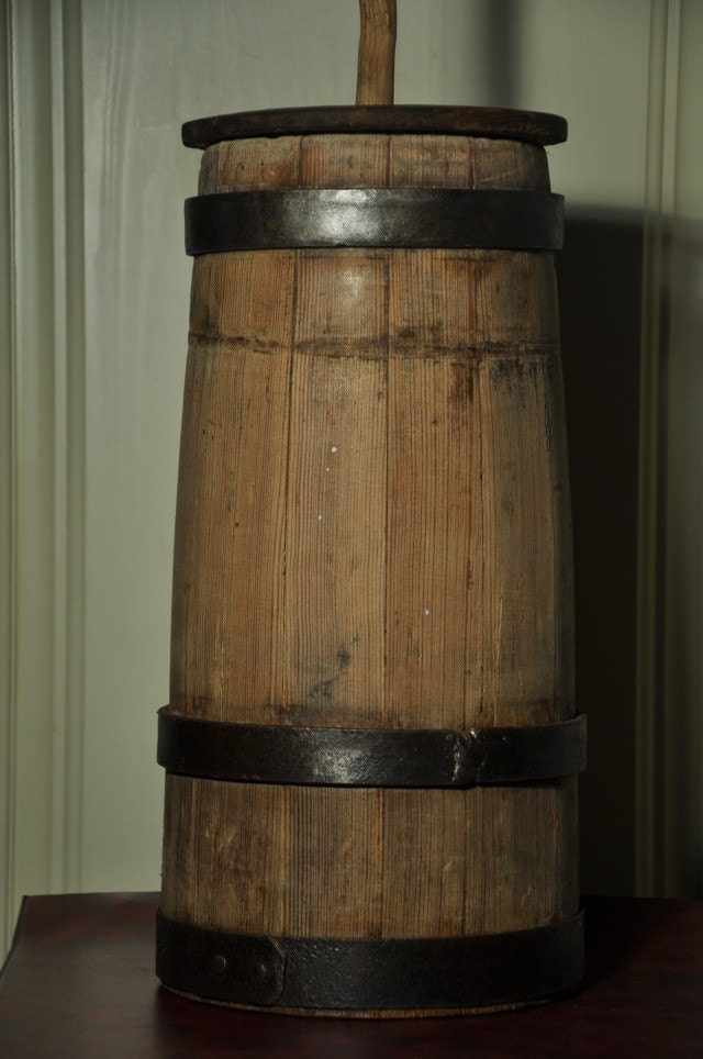 1800s Wooden Butter Churn