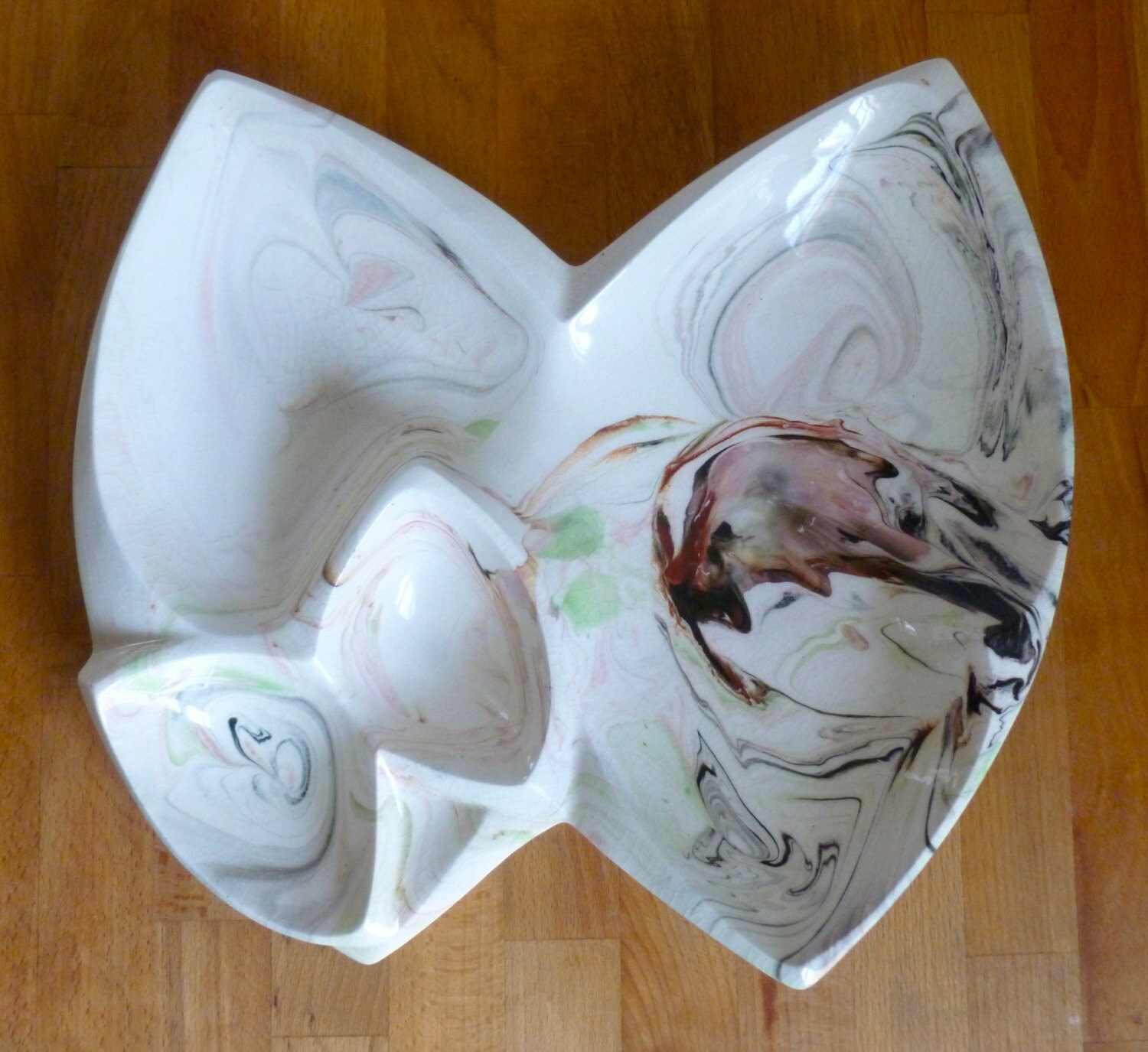 Mid Century c. 1958 Space Age Ceramic Serving Tray Bowl Dish 1950’s ...