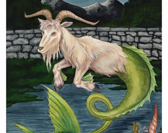 Capricorn goat fish | Etsy
