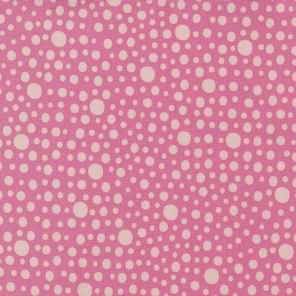 Suzy's Dollhouse Pink Bubbles for Robert Kaufman Fabrics