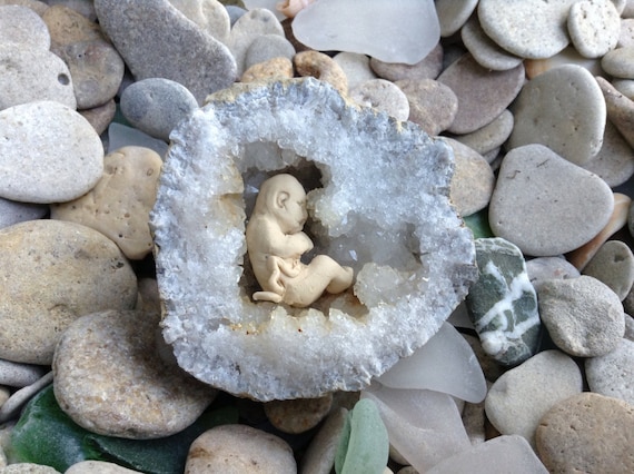 GEODE BABY...ooak unborn baby art creation birth by madeforfun