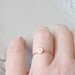 Rose Gold Monogram Ring Stackable Initial Custom Letter