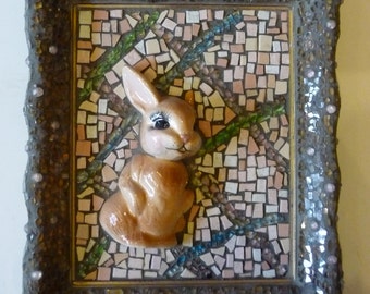 Mosaic bunny | Etsy