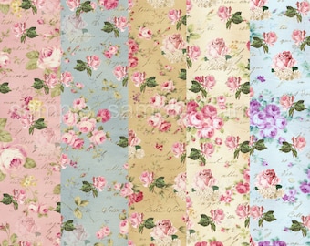 Floral paper pack | Etsy