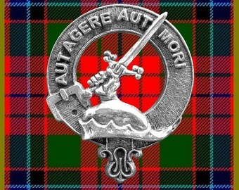 Robertson Clan Crest Scottish Cap Badge CB02 by celticstudio