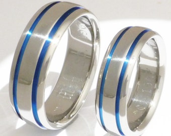 Popular items for thin blue line ring on Etsy