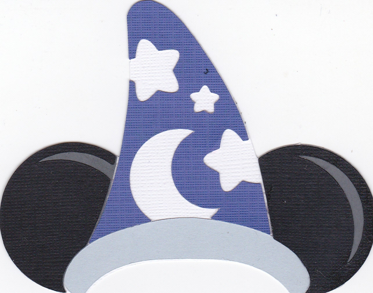 Disney World STUDIOS Mickey Sorcerer Hat Paper Piecing