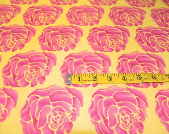 Cabbage rose fabric | Etsy