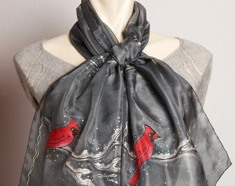 Cardinal bird scarf | Etsy