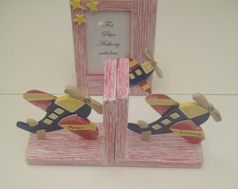 Airplane bookends | Etsy