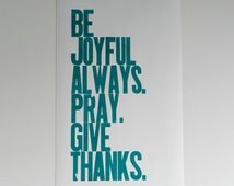 Unique be joyful always related items | Etsy