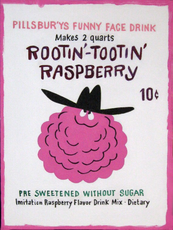 rootin tootin raspberry pillsbury funny face drink painting