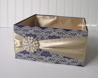 Wedding Box Program Box Bubble Box by LaceyClaireDesigns on Etsy