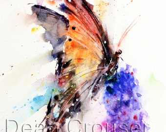Watercolor Hummingbird Peacock Bear and Nature by DeanCrouserArt